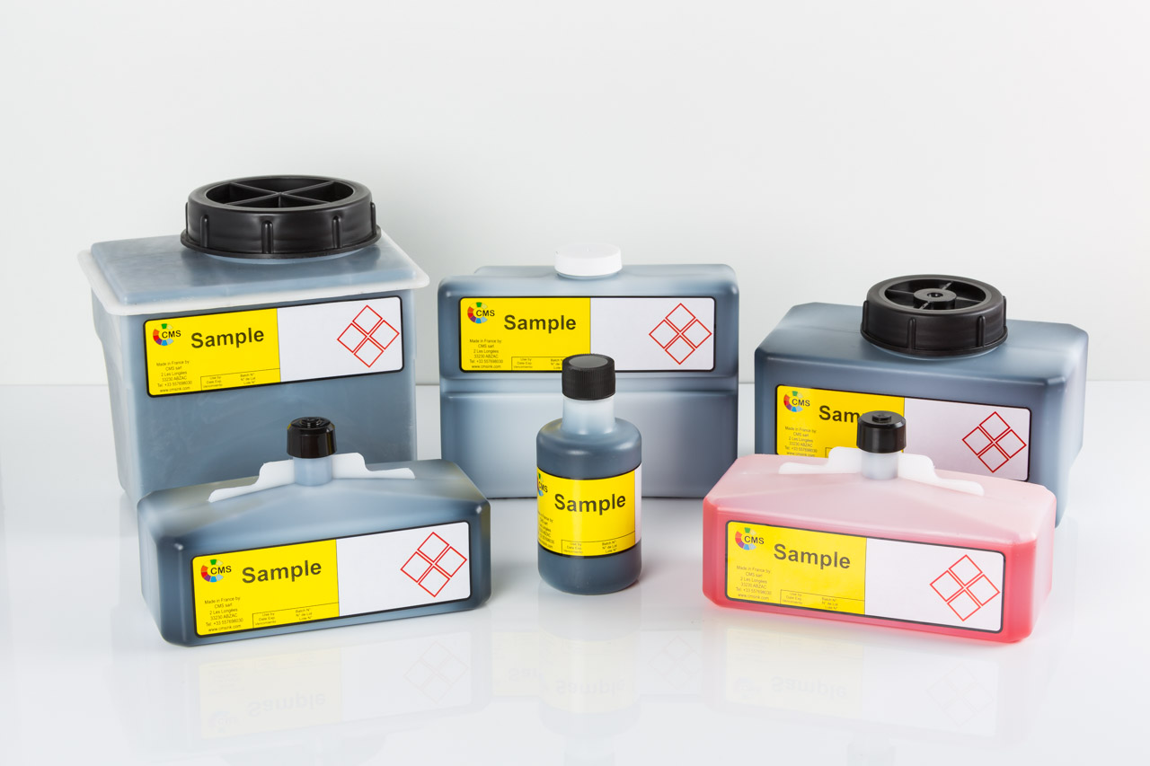 CMS range of ink and make-up designed for Domino® printers